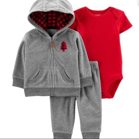 Carter's | Matching Sets | 3piece Buffalo Check Jacket Set | Poshmark